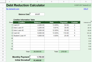 14+ Best☝️ Free Debt Snowball Spreadsheets (Excel & Google Sheets ...
