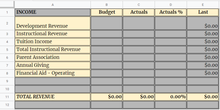 14 Best☝️ Free Google Sheets School Budget Templates (& How to Make One ...