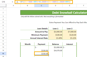 14+ Best☝️ Free Debt Snowball Spreadsheets (Excel & Google Sheets ...