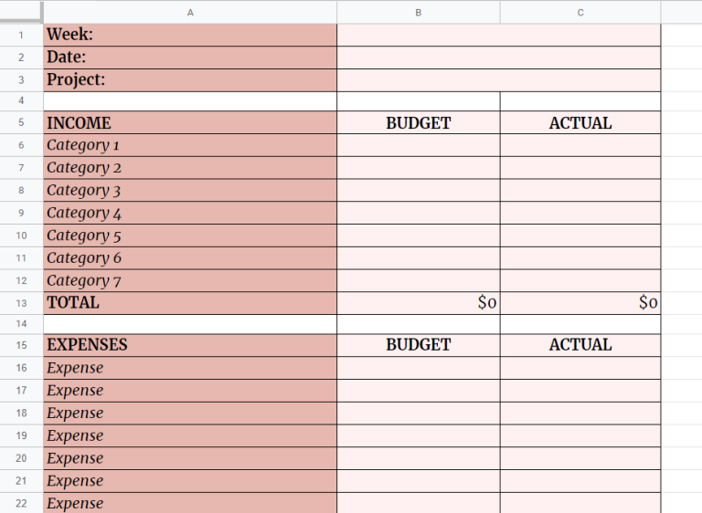 9 Best☝️ Free Google Sheets Weekly Budget Templates for 2025 ...