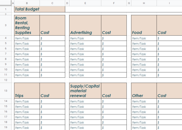 11 Best Free☝️ Google Sheets Club Budget Templates for 2025 ...