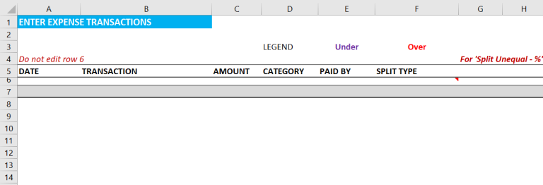 12☝️ Spreadsheet Templates for Splitting Expenses (Excel & Google ...