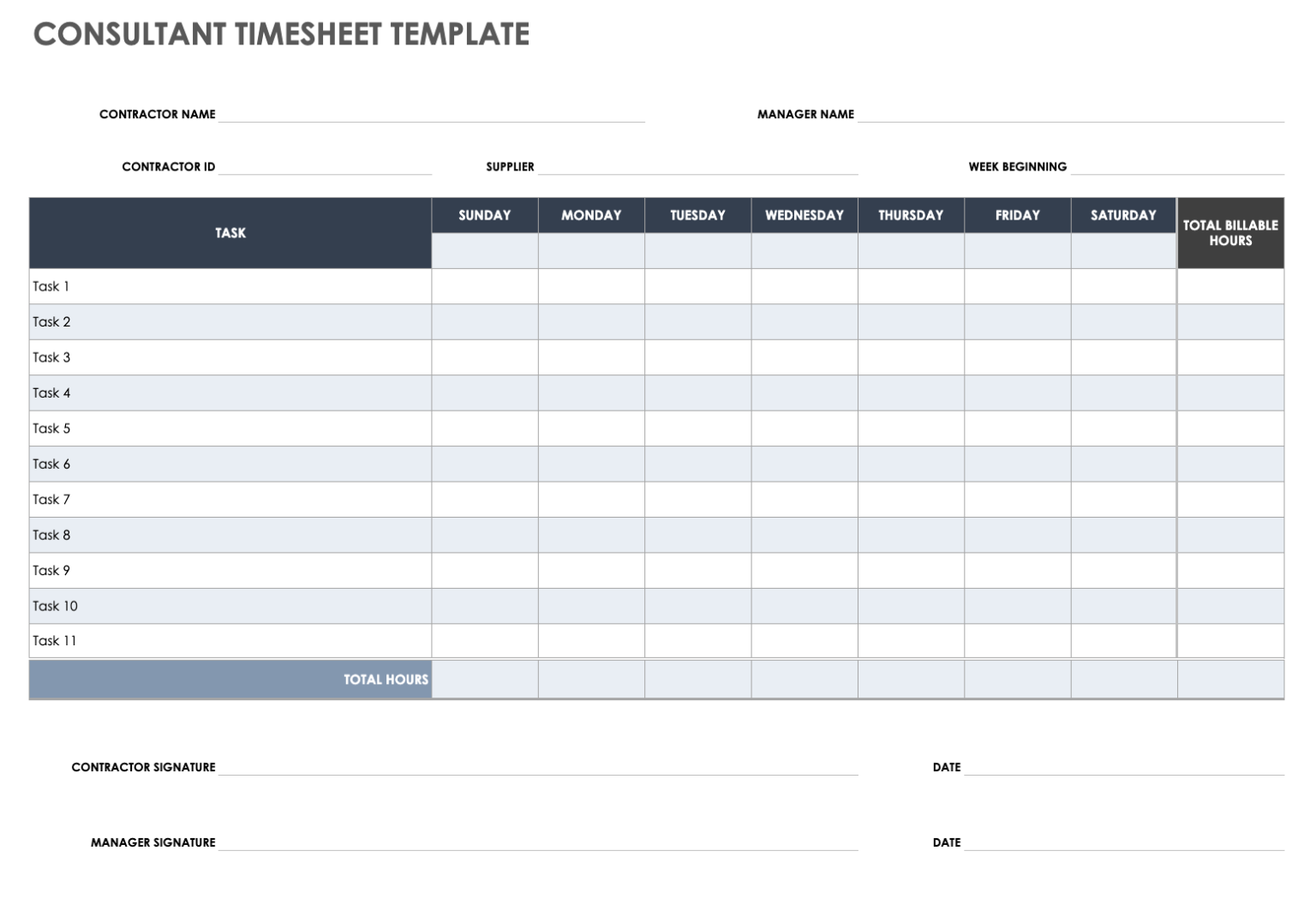 9 Best Free Google Sheets Timesheet Templates for 2025 - Spreadsheet Daddy