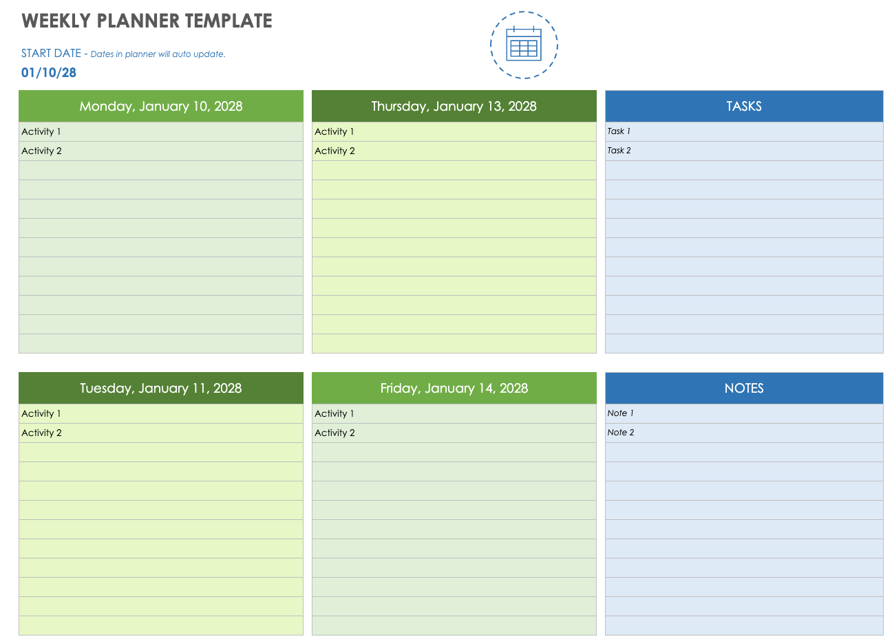 10☝️ Free Google Sheets Calendar Templates You Can Use in 2025 & 2026 ...