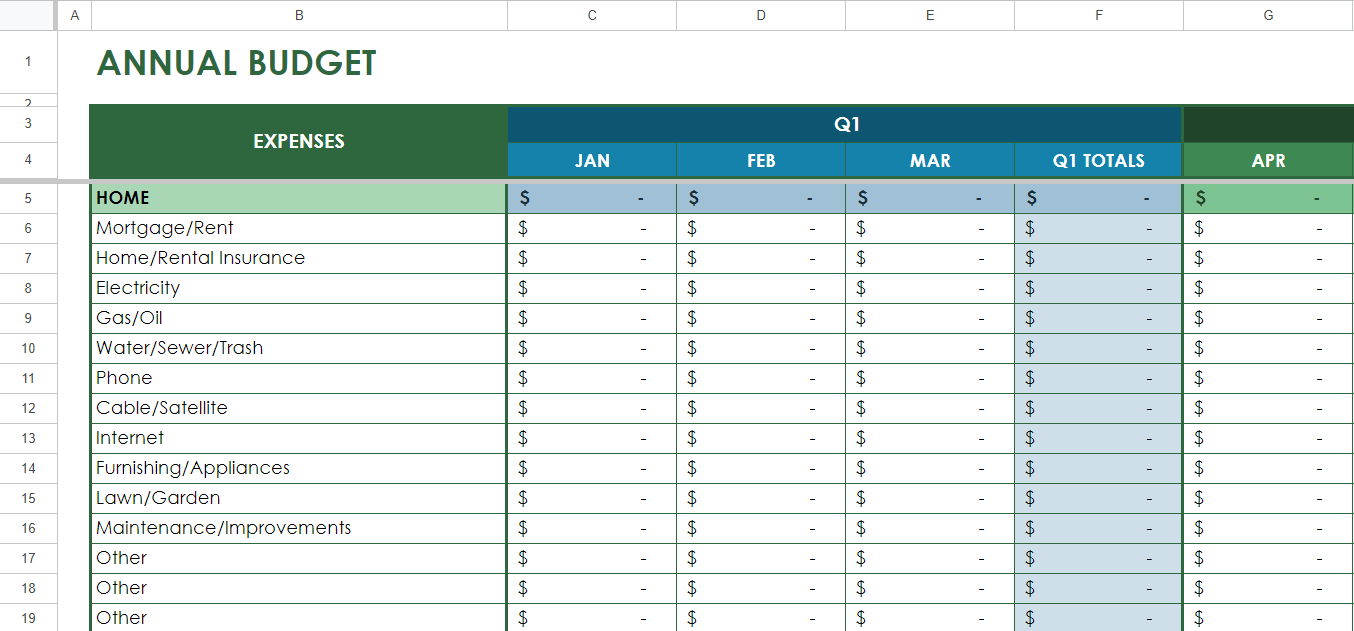 50 Free☝️ Google Sheets Budget Templates for 2025 - Spreadsheet Daddy