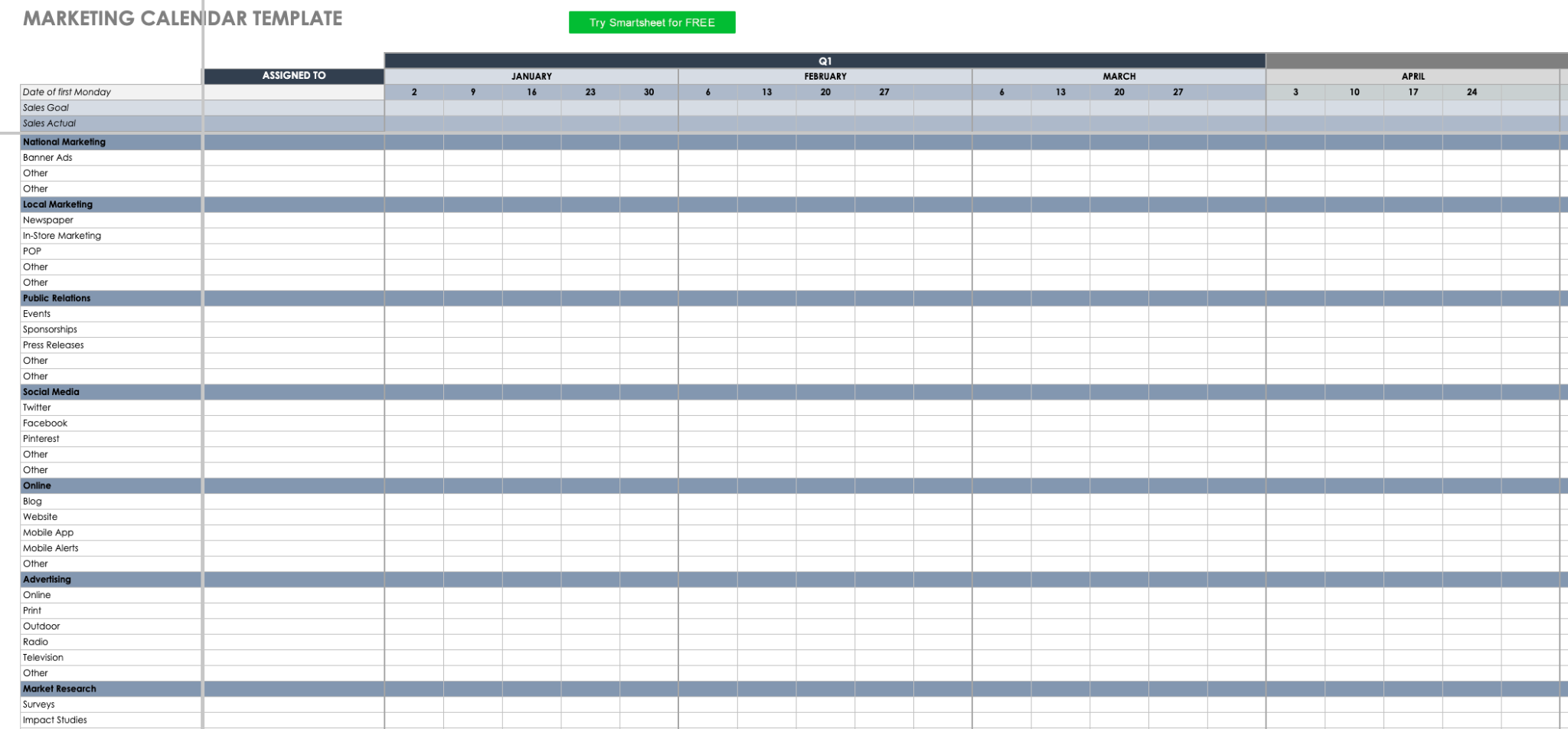 10☝️ Free Google Sheets Calendar Templates You Can Use in 2025 & 2026 ...