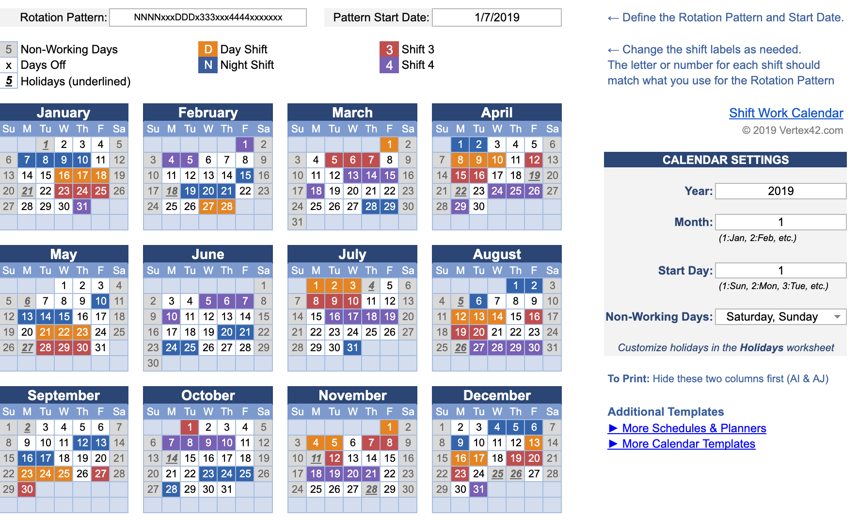 10☝️ Free Google Sheets Calendar Templates You Can Use in 2025 & 2026 ...