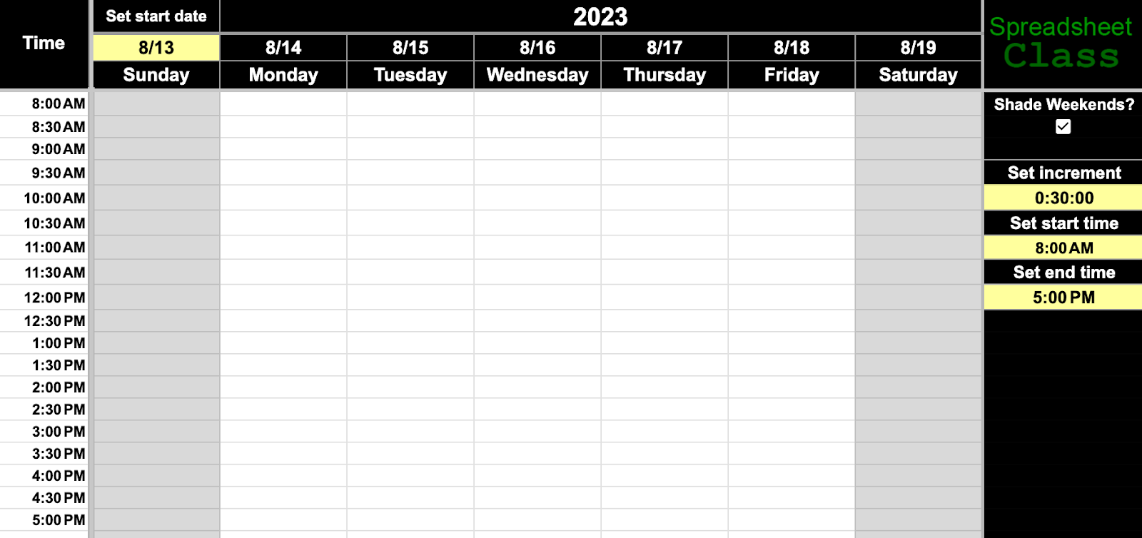 5☝️ Best Google Sheets Schedule Templates in 2025 [Free Download ...