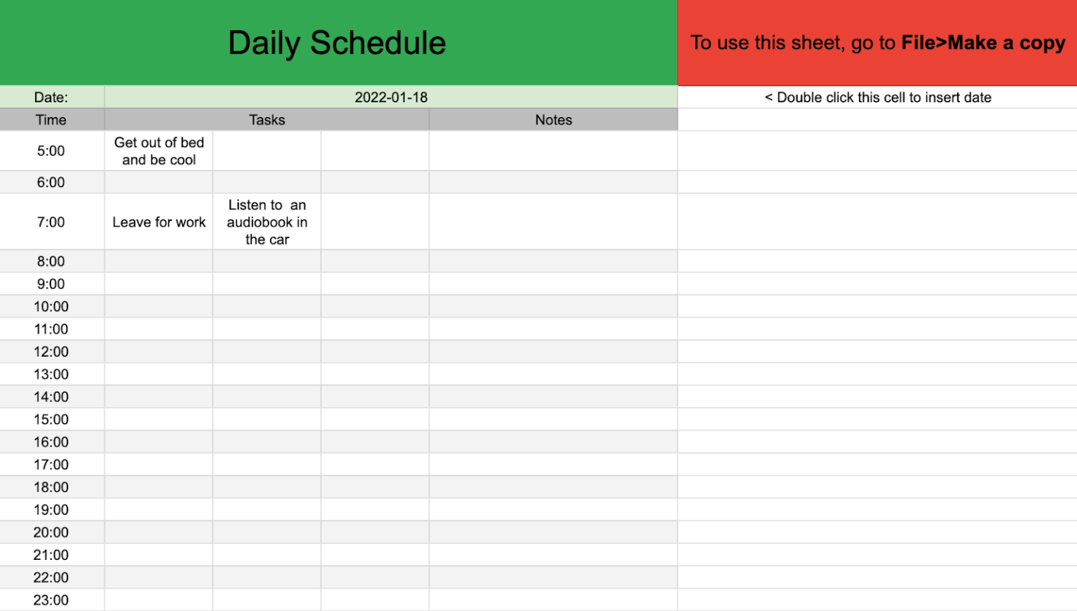 5☝️ Best Google Sheets Schedule Templates in 2025 [Free Download ...