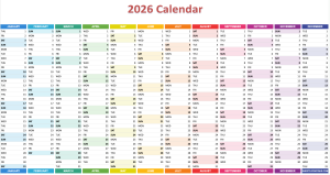 10☝️ Free Google Sheets Calendar Templates You Can Use in 2025 & 2026 ...