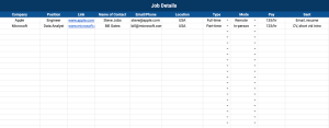 8☝️ Best Free Job Application Spreadsheet Templates (Google Sheets ...