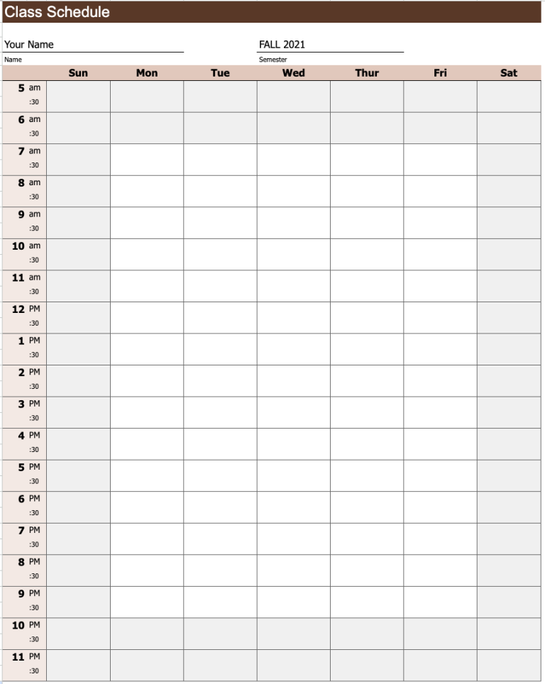 7☝️ Best Google Sheets College Templates in 2025 [Free Download ...