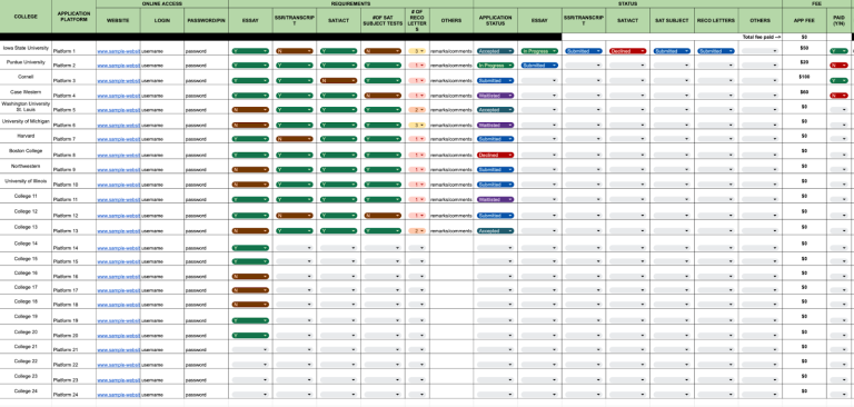 7☝️ Best Google Sheets College Templates in 2025 [Free Download ...