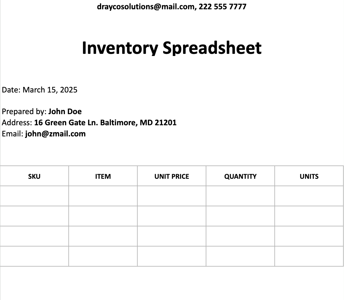7☝️ Best Google Sheets Blank Templates in 2025 [Free Download ...