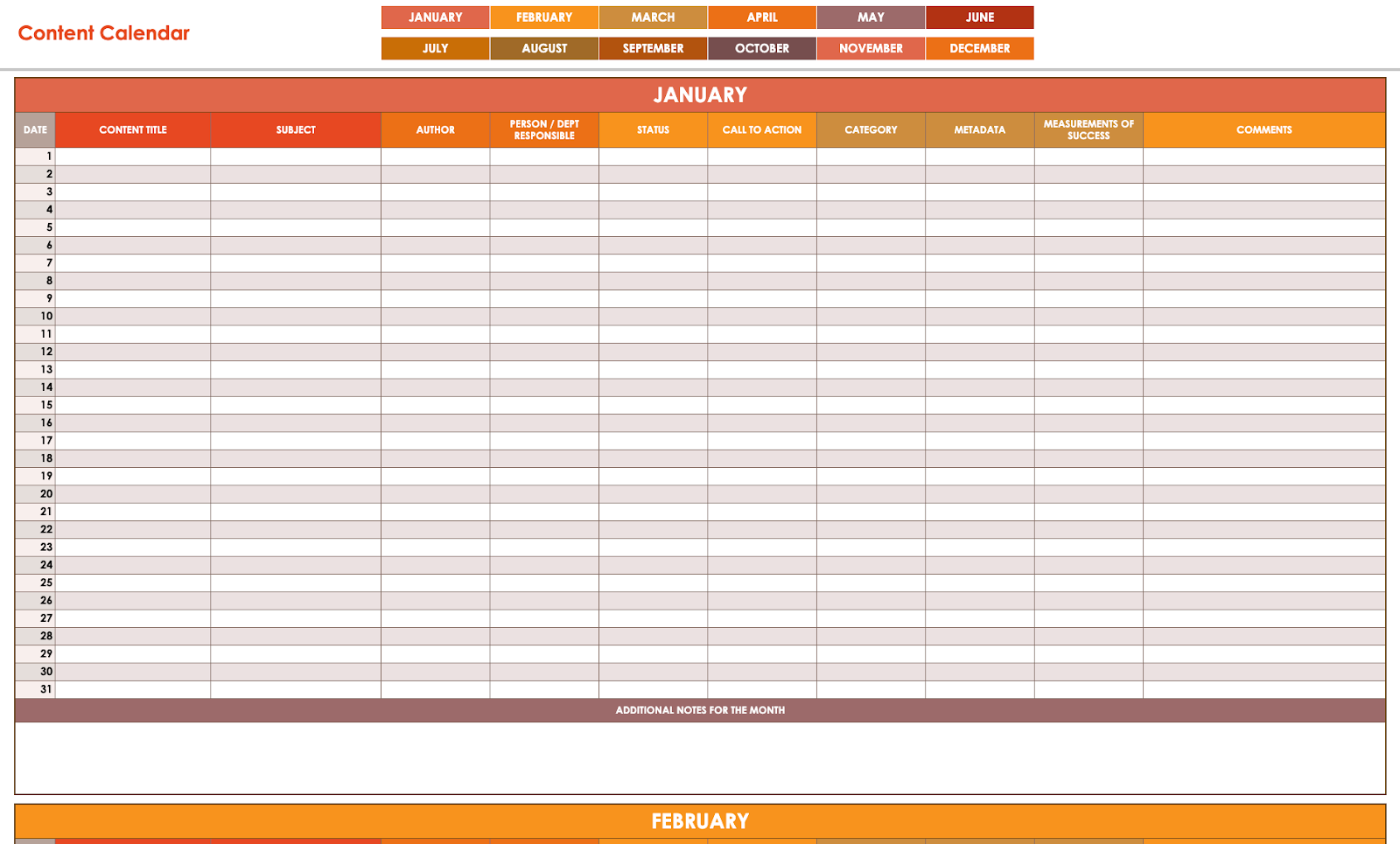 8☝️ Best Google Sheets Content Calendar Templates in 2025 [Free ...