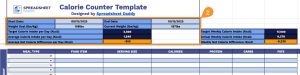 Free☝️ Calorie Tracker Spreadsheet Template (Google Sheets, Excel ...
