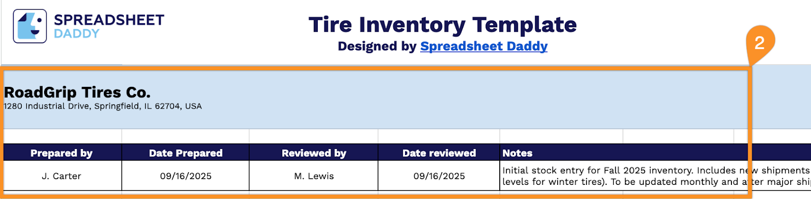 Free☝️ Tire Inventory Management Spreadsheet Template (Google Sheets ...