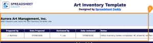 Free☝️ Art Inventory Spreadsheet Template (Google Sheets, Excel, & PDF ...
