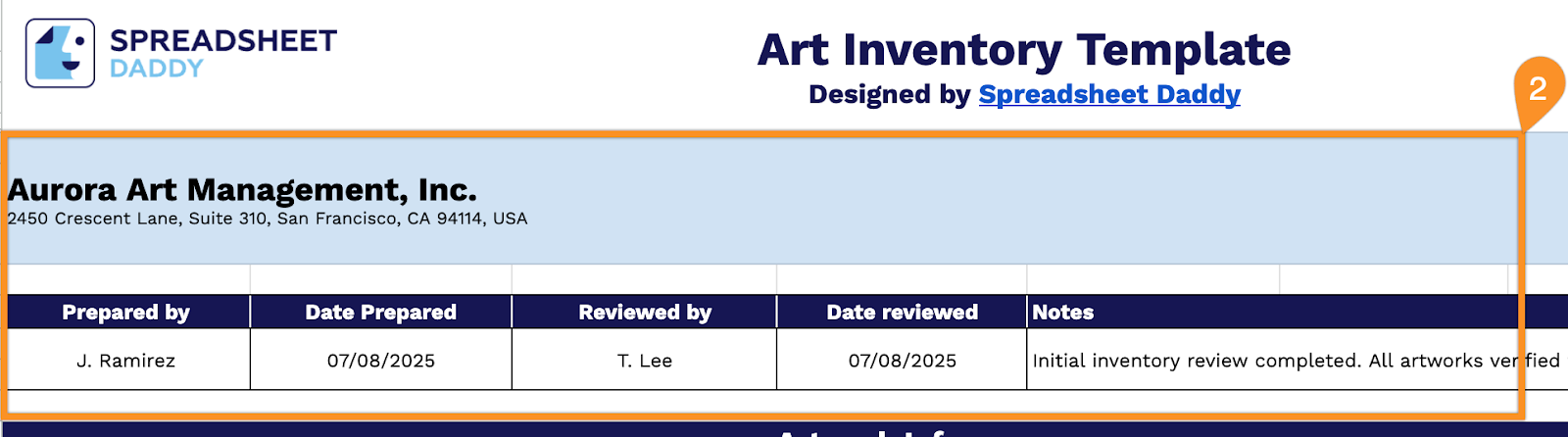 Free☝️ Art Inventory Spreadsheet Template (Google Sheets, Excel, & PDF ...