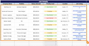 8☝️ Best Free Job Application Spreadsheet Templates (Google Sheets ...