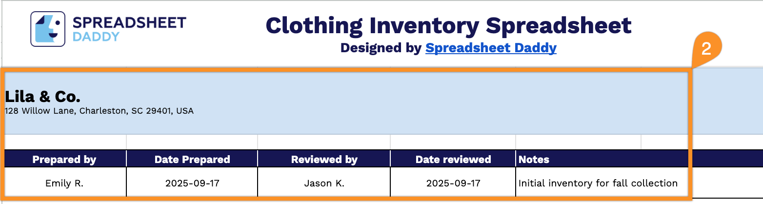 Free☝️ Clothing Inventory Spreadsheet Template (Google Sheets, Excel ...
