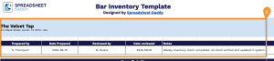Free☝️ Bar Inventory Spreadsheet Template (Google Sheets, Excel, & PDF ...