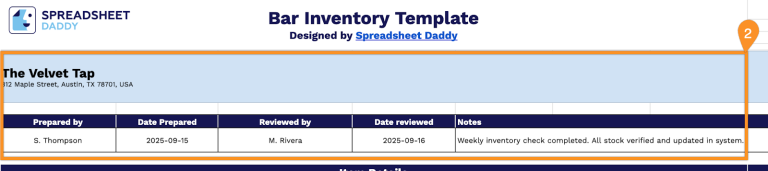 Free☝️ Bar Inventory Spreadsheet Template (Google Sheets, Excel, & PDF ...