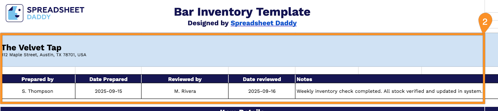 Free☝️ Bar Inventory Spreadsheet Template (Google Sheets, Excel, & PDF ...