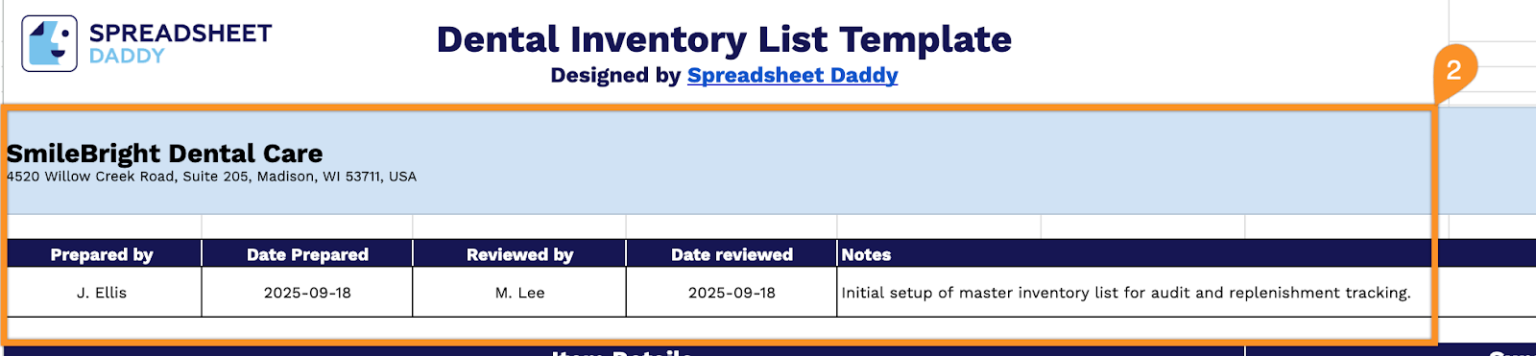 Free☝️ Dental Inventory Spreadsheet Template (Google Sheets, Excel ...