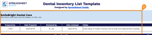 Free☝️ Dental Inventory Spreadsheet Template (Google Sheets, Excel ...