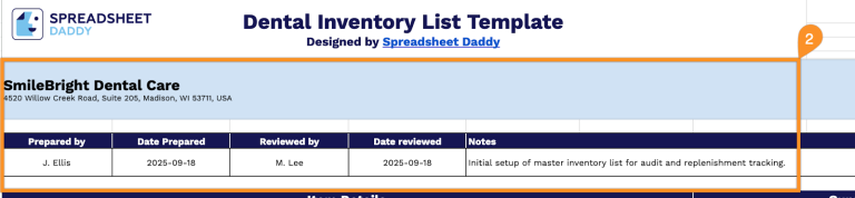 Free☝️ Dental Inventory Spreadsheet Template (Google Sheets, Excel ...