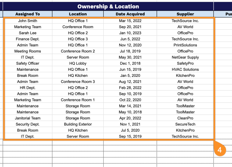Free☝️ Equipment Inventory Spreadsheet Template (Google Sheets, Excel ...