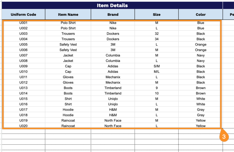 Free☝️ Uniform Inventory Spreadsheet Template (Google Sheets, Excel ...