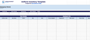 Free☝️ Uniform Inventory Spreadsheet Template (Google Sheets, Excel ...