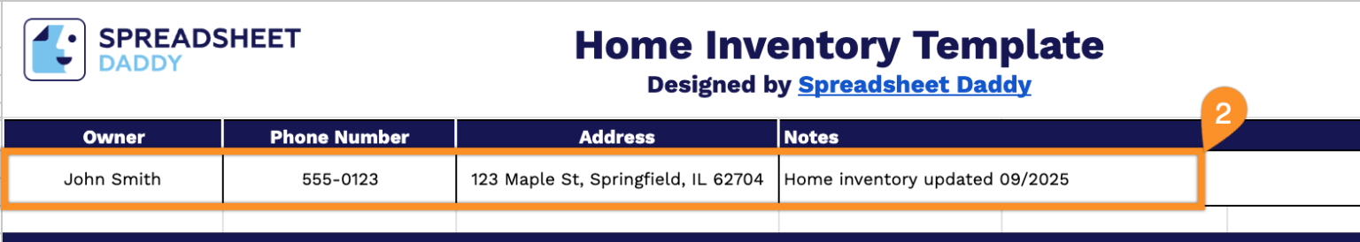 Free☝️ Home Inventory Spreadsheet Template (Google Sheets, Excel, & PDF ...