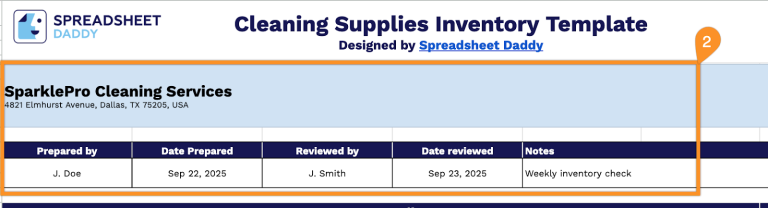 Free☝️ Cleaning Supplies Inventory Spreadsheet Template (Google Sheets ...