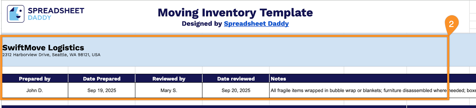 Free☝️ Moving Inventory Spreadsheet Template (Google Sheets, Excel ...
