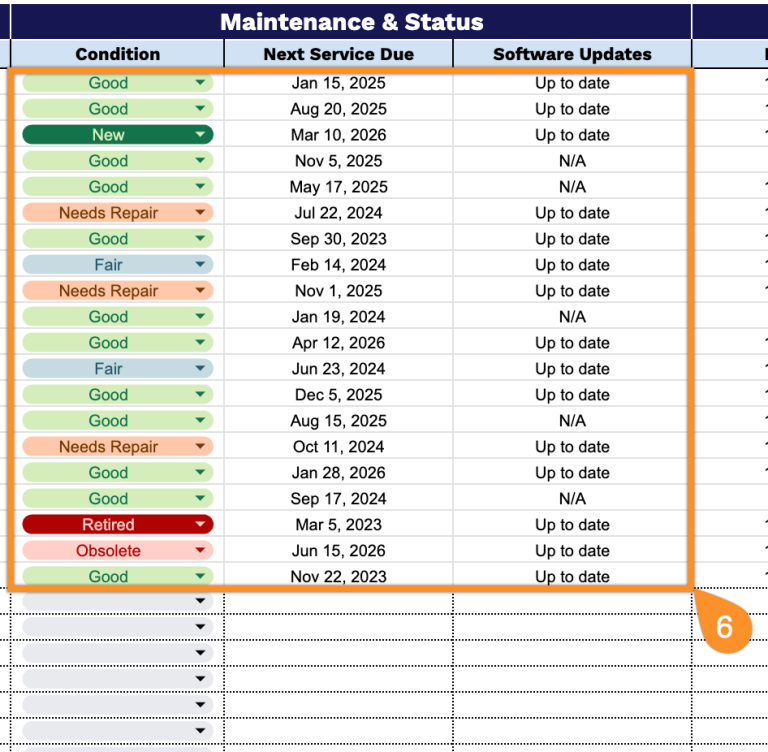 Free☝️ Computer Inventory Spreadsheet Template (Google Sheets, Excel ...