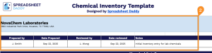 Free☝️ Chemical Inventory Spreadsheet Template (Google Sheets, Excel ...
