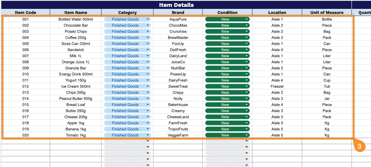 Free☝️ Small Business Inventory Spreadsheet Template (Google Sheets ...