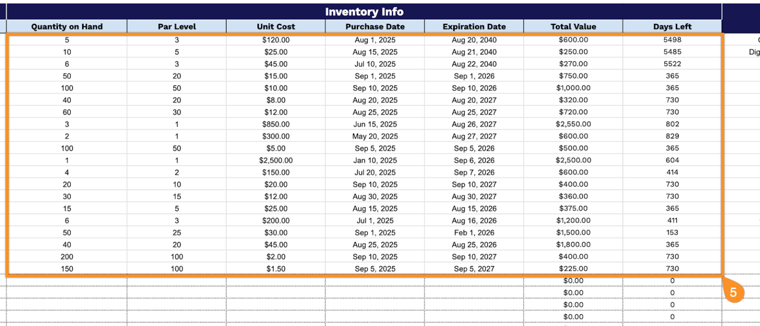Free☝️ Medical Office Inventory Spreadsheet Template (Google Sheets, Excel, & PDF Downloads)