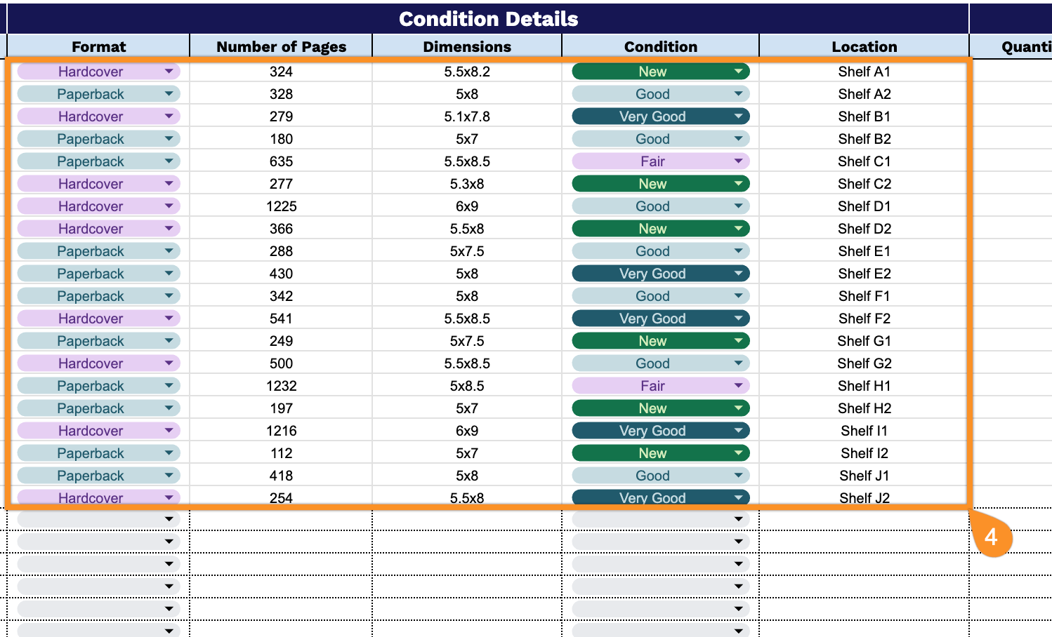 Free☝️ Book Inventory Spreadsheet Template (Google Sheets, Excel, & PDF ...