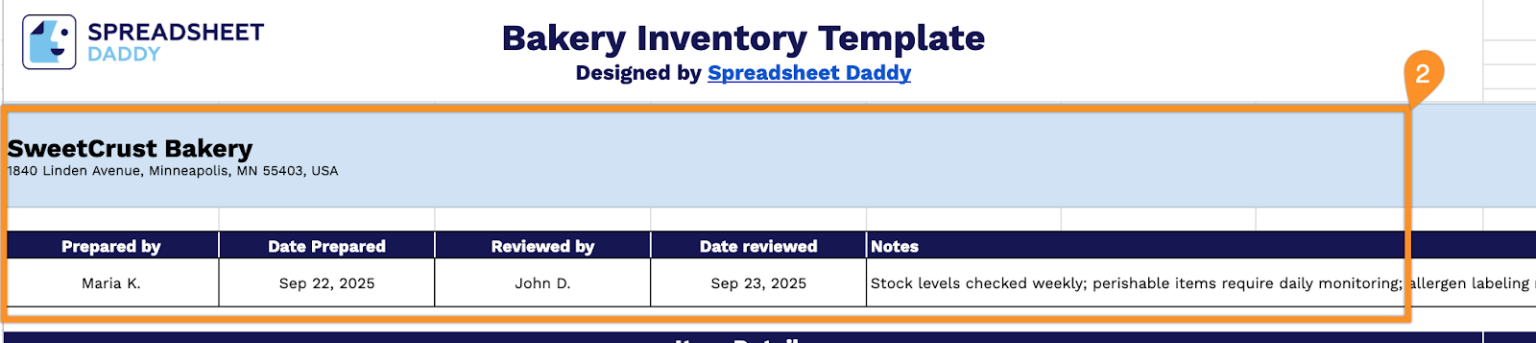 Free☝️ Bakery Inventory Spreadsheet Template (Google Sheets, Excel, & PDF Downloads)