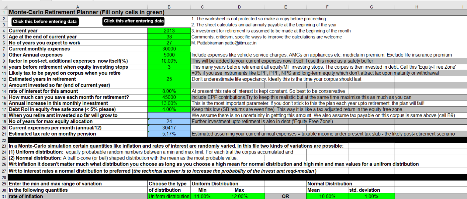 17☝️ Free Retirement Planning Spreadsheets (Excel & Google Sheets ...
