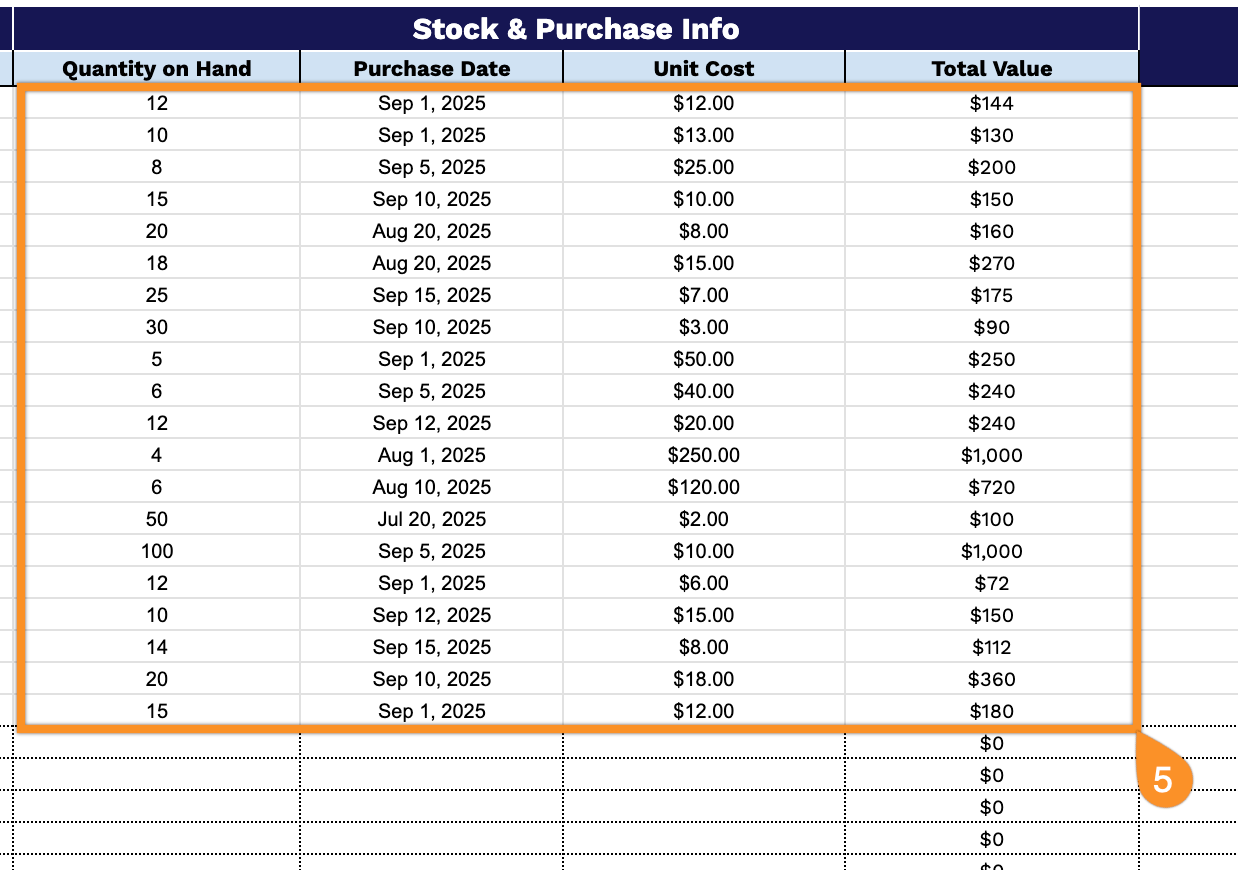 Free☝️ Salon Inventory Spreadsheet Template (Google Sheets, Excel ...