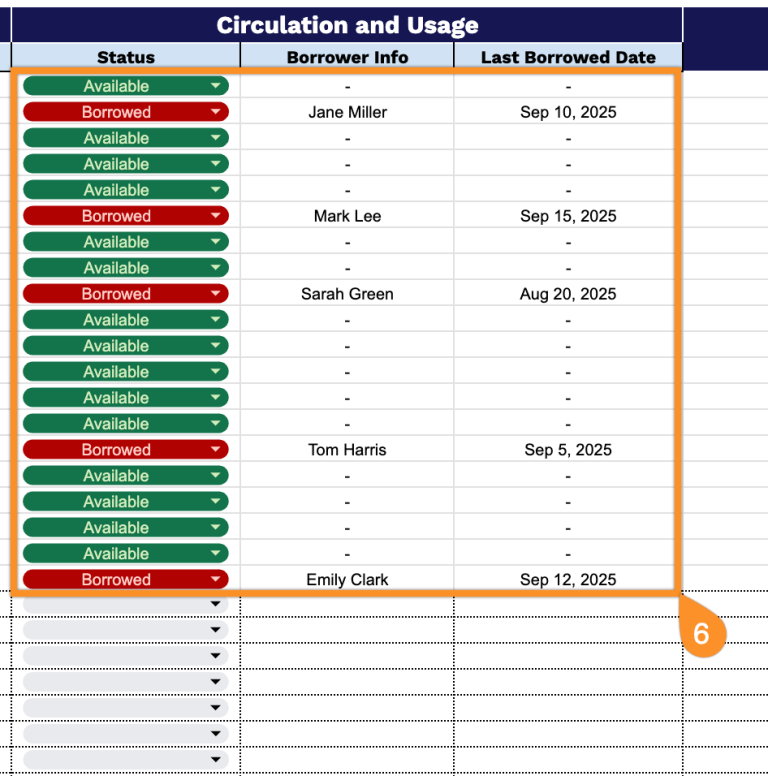 Free☝️ Library Inventory Spreadsheet Template (Google Sheets, Excel ...