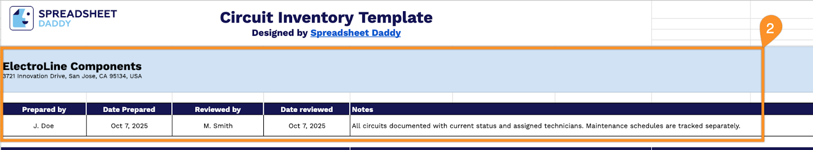 Free☝️ Circuit Inventory Spreadsheet Template (Google Sheets, Excel ...