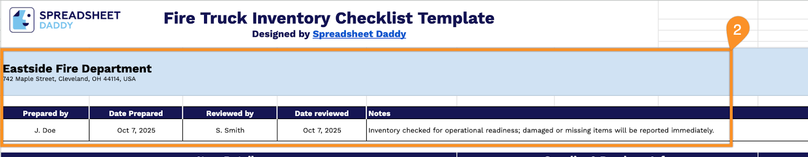 Free☝️ Fire Truck Inventory Spreadsheet Template (Google Sheets, Excel ...