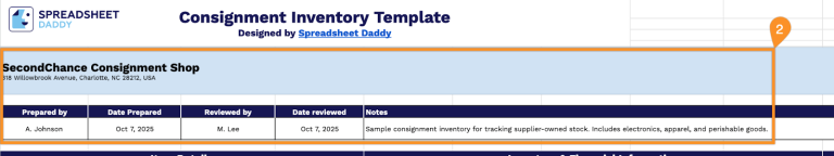 Free☝️ Consignment Inventory Spreadsheet Template (Google Sheets, Excel, & PDF Downloads)