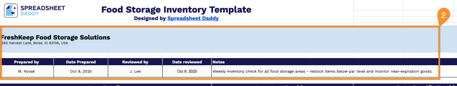 Free☝️ Food Storage Inventory Spreadsheet Template (Google Sheets ...